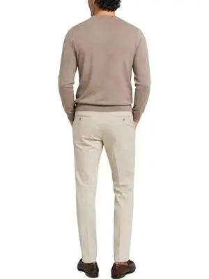 FRANZESE COLLECTION Stefano De Martino Ribbed-trim Sweater - Neutrals