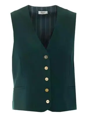 LIU JO LIU JO V-Neck Button-Up Waistcoat