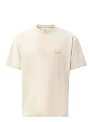 C.P. COMPANY 30/1 Jersey Short-sleeve Comfort T-shirt - Neutrals