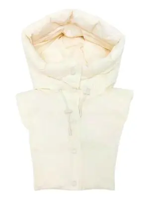 YVES SALOMON Padded Drawstring Hood - Neutrals
