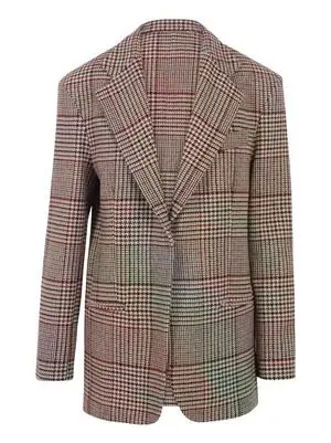 FEDERICA TOSI Federica Tosi Prince Of Wales-Check Blazer