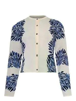 Ulla Johnson Abstract-patterned Button-up Cardigan - Neutrals