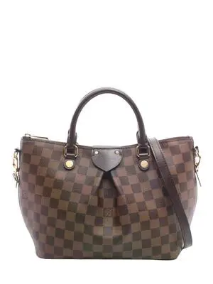 LOUIS VUITTON 2016 Damier Ebene Siena Pm Satchel Brown