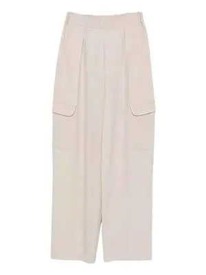 Fabiana Filippi Pleated-detail Cargo Pants - Neutrals