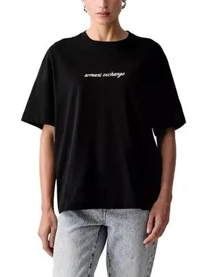 ARMANI EXCHANGE Armani Exchange Logo-Embroidered Cotton T-Shirt