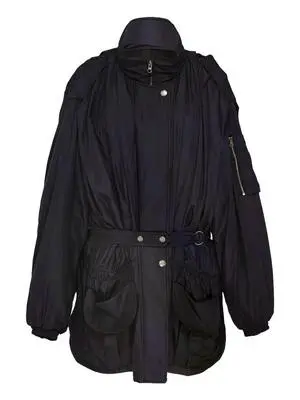 OPEN YY Belted Cargo Jacket - Blue