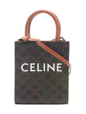 CELINE Celine Coated Canvas Vertical Cabas Satchel