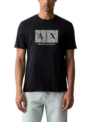 Armani Exchange Logo-print Short-sleeved T-shirt - Black