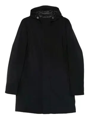 Herno Hooded Zip-fastening Coat - Black