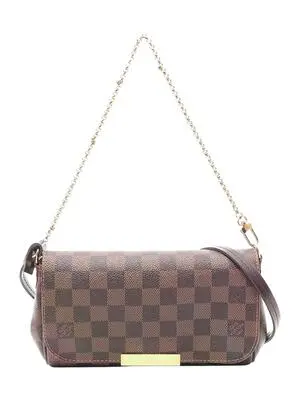 LOUIS VUITTON Damier Ebene Favorite Pm Satchel - Brown