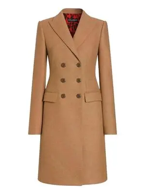 Dolce & Gabbana Dolce Double-breasted Wool Coat - Neutrals
