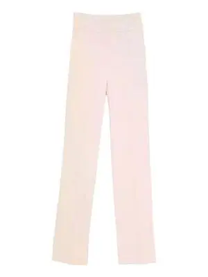 Elisabetta Franchi High-waisted Flared Trousers - Neutrals