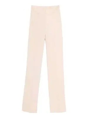 Elisabetta Franchi High-waisted Flared Trousers - Neutrals