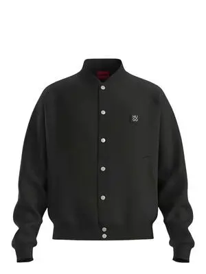 Hugo Logo-patch Bomber Jacket - Black