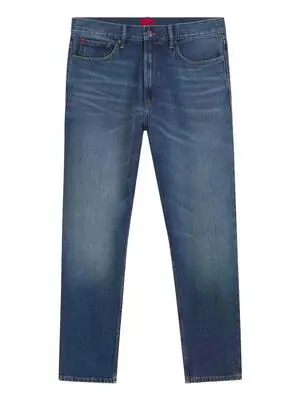 Hugo Tapered Leg Five-pocket Jeans - Blue