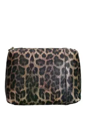 MARC ELLIS Holly Leo Leopard-print Shoulder Bag - Neutrals