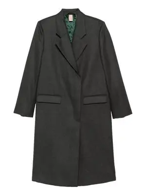 INDRESS Carlos Peak-lapel Coat - Grey