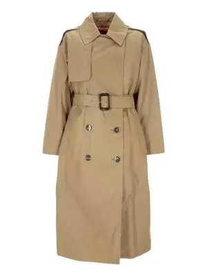 Max Mara Belted Double-breasted Trench Coat - Neutrals