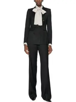 INDRESS Matthias Pussy-bow Blouse - Grey