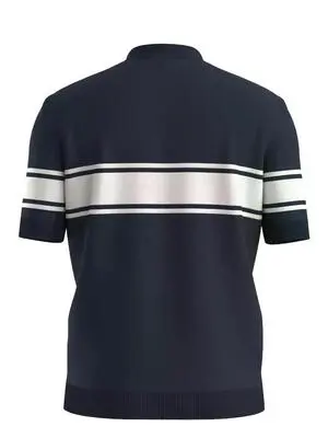 Hugo Printed Stripes Polo Shirt - Blue