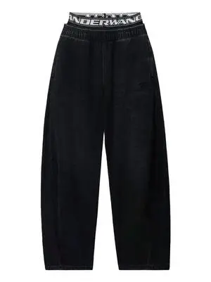 Alexander Wang Brushed Denim Sweatpants - Black