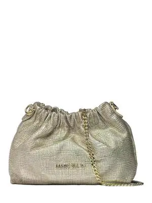 MARC ELLIS Helena Ruched Shoulder Bag - Gold