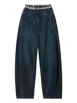 Alexander Wang Brushed Denim Sweatpants - Blue