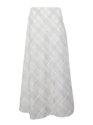 RAG & BONE Rag & Bone Plaid-Print Maxi Skirt