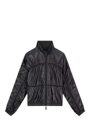 Emporio Armani Emporio Armani Ruched Zip-Up Jacket Black