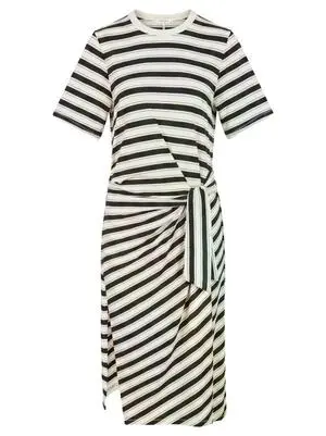 RAG & BONE Rag & Bone Striped Tie-Waist Midi Dress