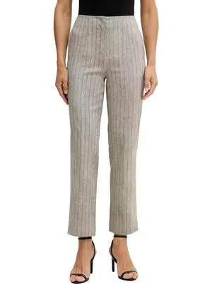 Sisley Pinstripe-pattern Trousers - Neutrals
