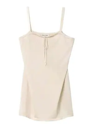 Miu Miu Silk Mini-dress - Neutrals