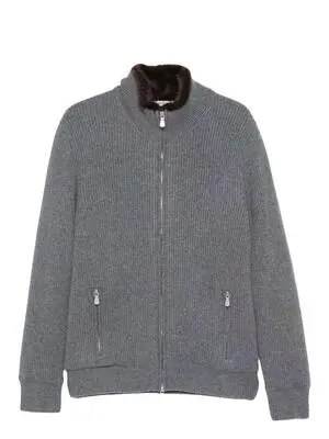 BARBA NAPOLI Ribbed-knit Sweater - Grey