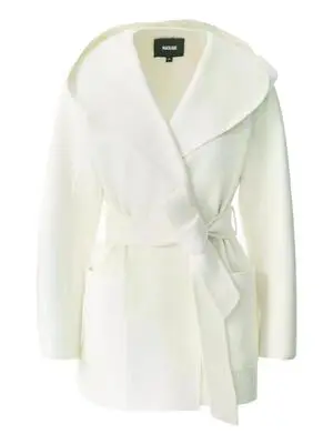 Mackage Paya Hooded Belted Coat - Neutrals