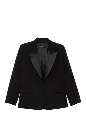 Federica Tosi Peak-lapel Blazer - Black