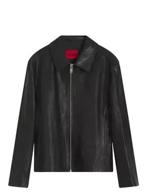 Hugo Leather Jacket - Black