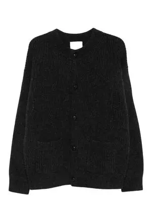 MARANT Mael Ribbed-knit Button-up Cardigan - Grey