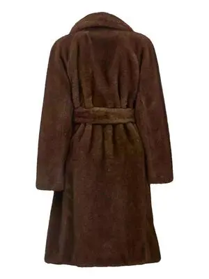 MAX MARA S Max Mara Faux-Fur Belted Coat