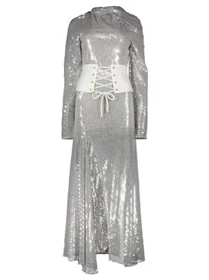 ELLERY Ellery Sequin-Embellished Corset-Style Maxi Dress