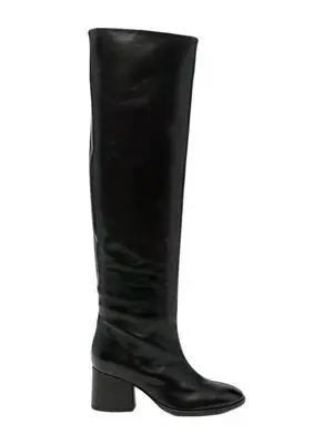 AeydĒ Block-heel Knee-high Boots - Black