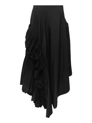 COMME DES GARÇONS Comme Des Garçons Asymmetrical Draped Midi Skirt
