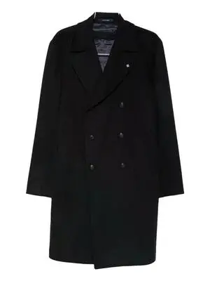 Tagliatore Arden Double-breasted Wool Coat - Black