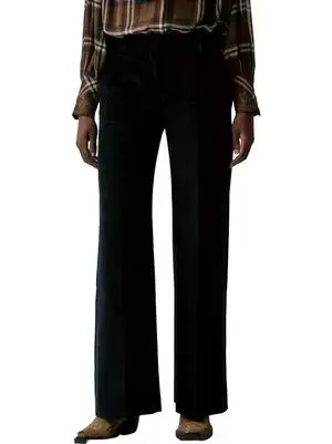 ERMANNO FIRENZE Wide-leg Trousers - Blue