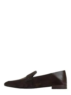 Giorgio Armani Leather Loafers - Brown