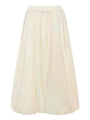 Max Mara Weekend Max Mara Long Water-Repellent Canvas Skirt Neutrals