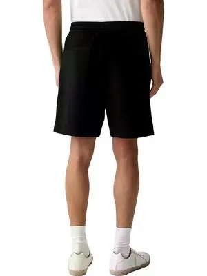 Armani Exchange Logo-embroidered Track Shorts - Black