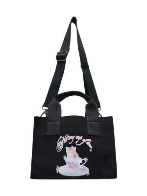 MSGM MSGM Graphic Print Small Two-Way Tote Bag Black