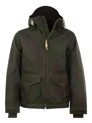 CECCARELLI High-collar Hooded Jacket - Green