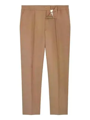 FURSAC Pleated Straight-leg Trousers - Neutrals