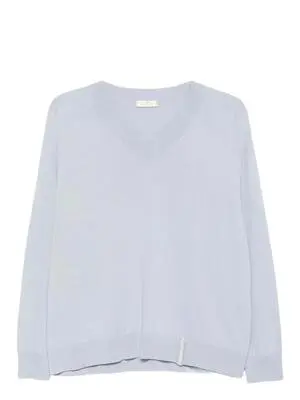 PANICALE V-neck Pullover - Blue